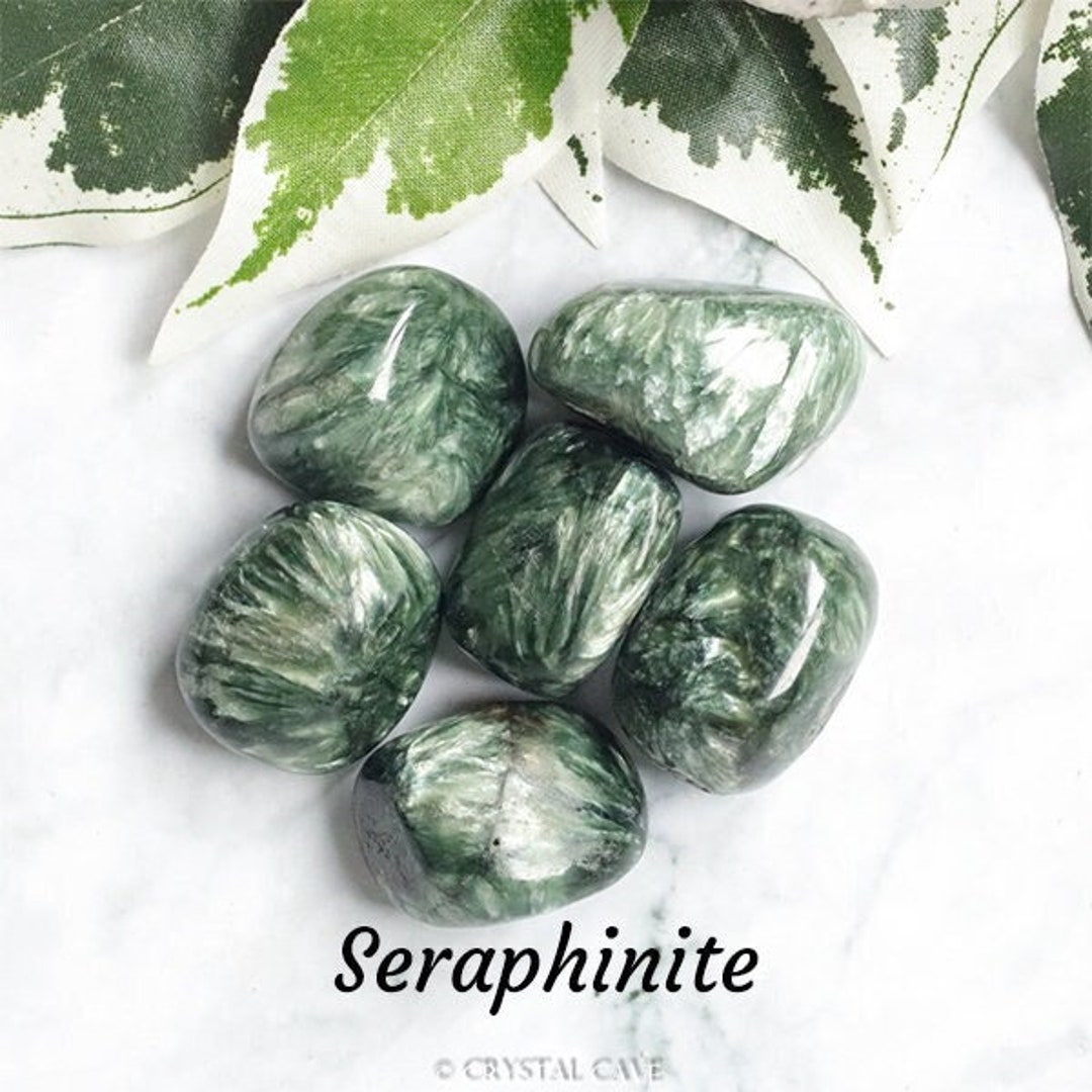Seraphinite Crystal Tumbled Polished Gemstone / Angels Healing Nature ...