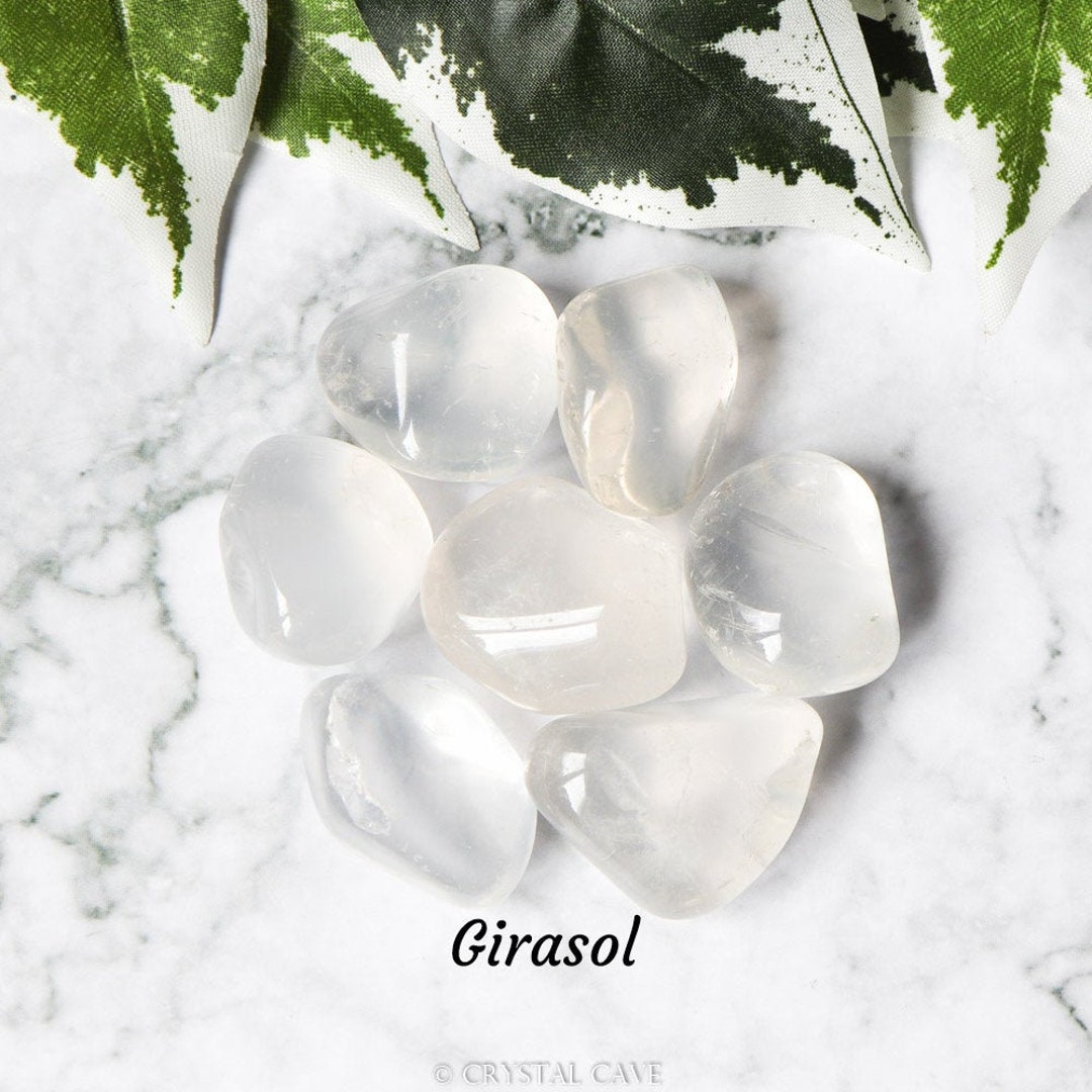 Girasol Opal Crystal - Tumbled Stone - Polished Stone - Gemstone ...