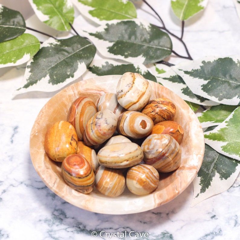 Banded Rhyolite Crystal Tumbled Stone Polished Gemstone / Earth Nature ...