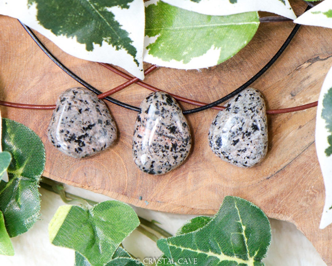 Yooperlite Polished Necklace Pendant - Drilled Stone Jewelry Smooth ...