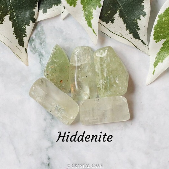 Hiddenite Crystal Tumbled Stone Polished Stone Gemstone - Etsy