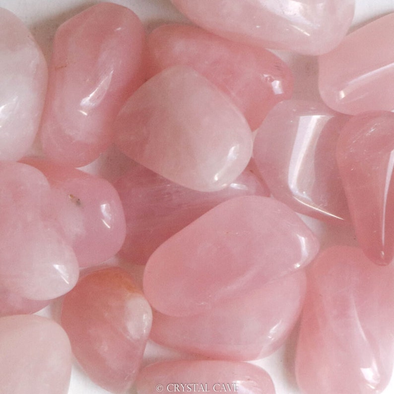 Rose Quartz Crystal - Tumbled Stone Polished Gemstone / Unconditional ...