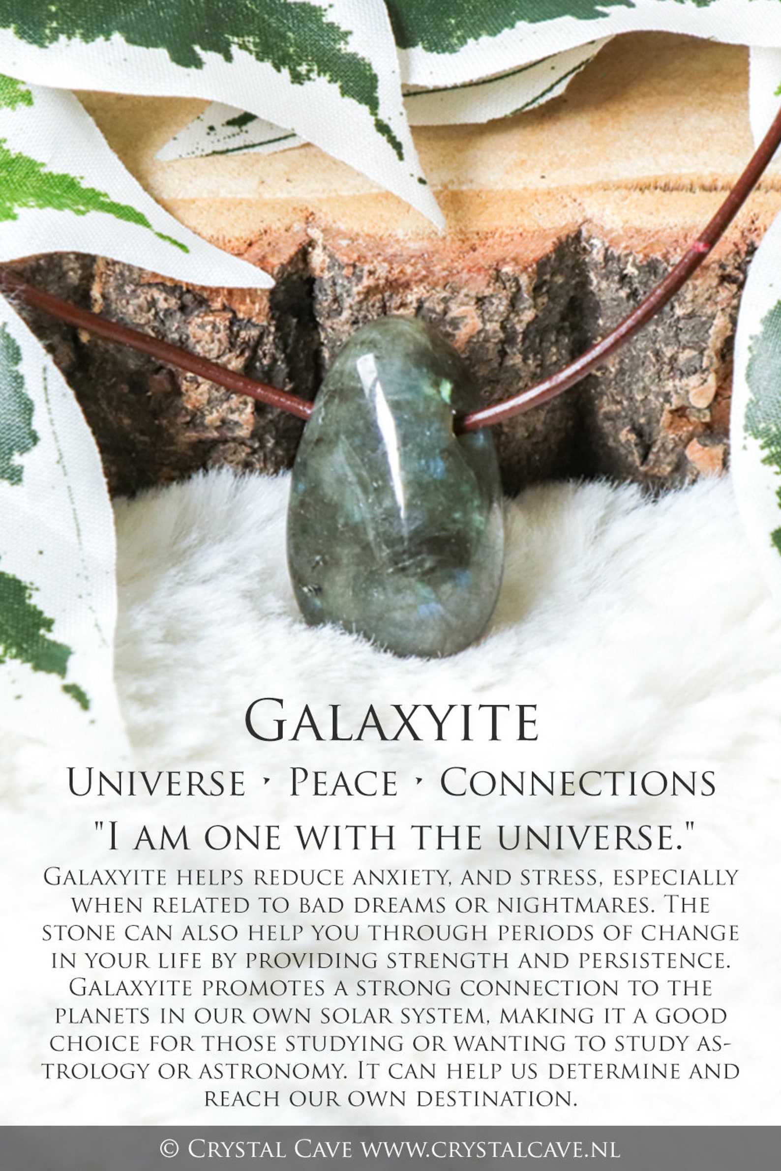 Galaxyite Polished Necklace Pendant - Drilled Stone Jewelery - Oval ...