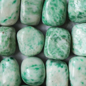 Spotted Jade Crystal - Tumbled Stone Polished Gemstone / Friendship ...