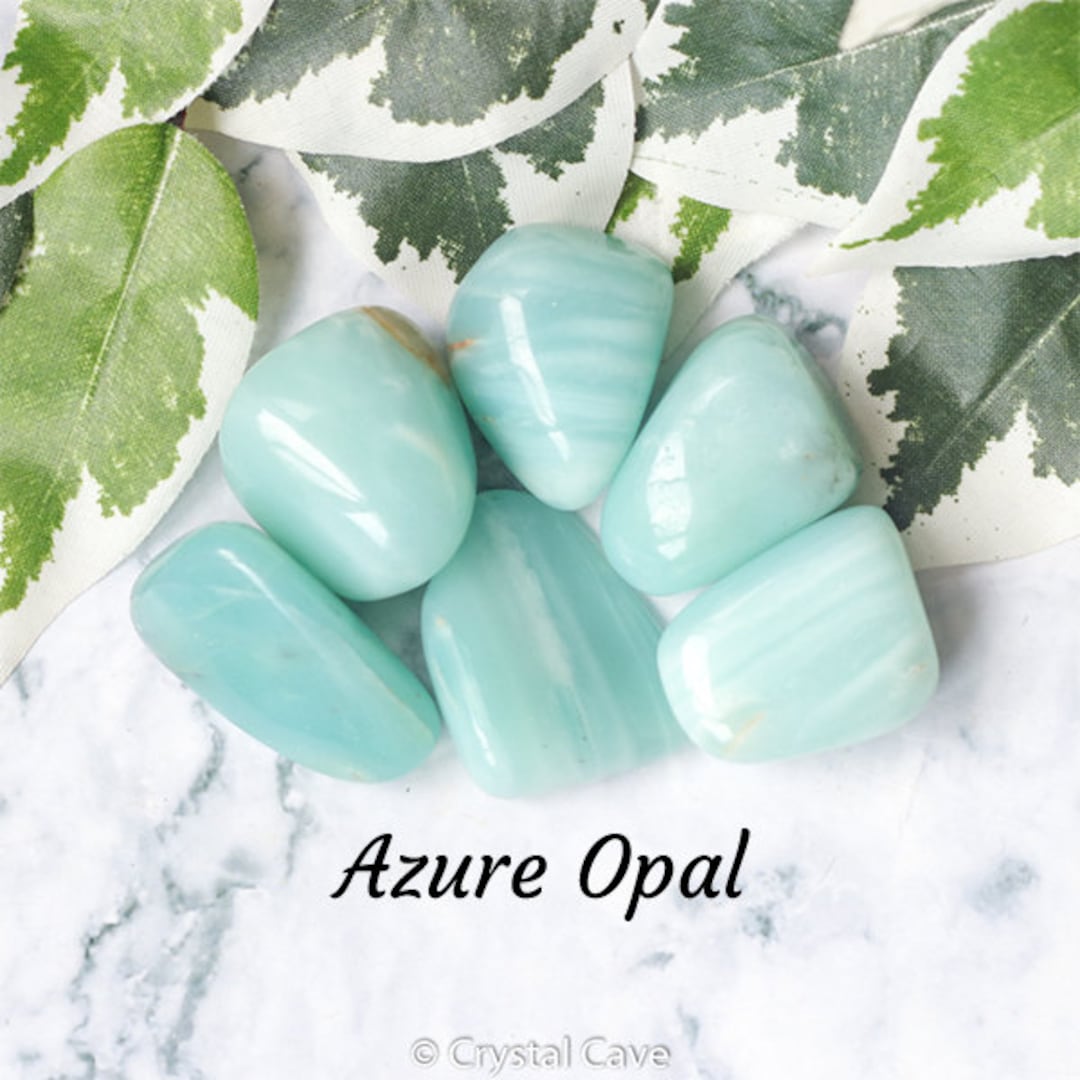 Azure Opal Crystal - Tumbled Stone Polished Gemstone / Peace ...