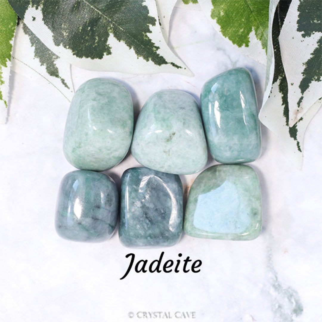 Jadeite Crystal - Tumbled Stone - Polished Stone - Gemstone / Happiness ...