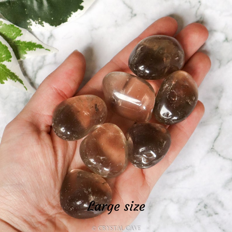 Smokey Quartz Crystal Tumbled Stone Polished Stone | Etsy