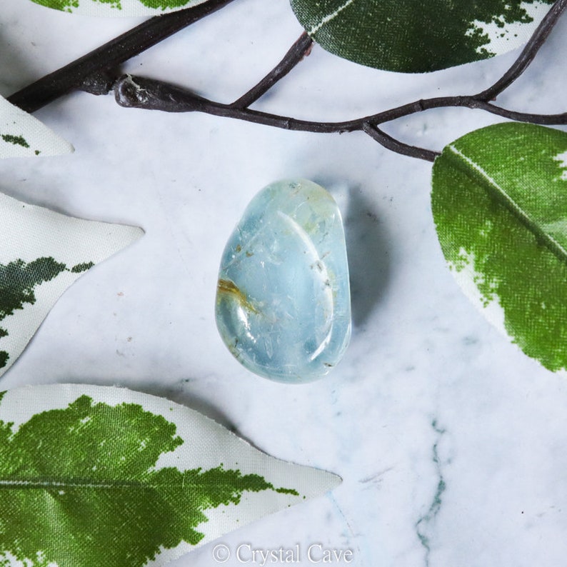 Blue Topaz Crystal Tumbled Stone Polished Stone Gemstone - Etsy