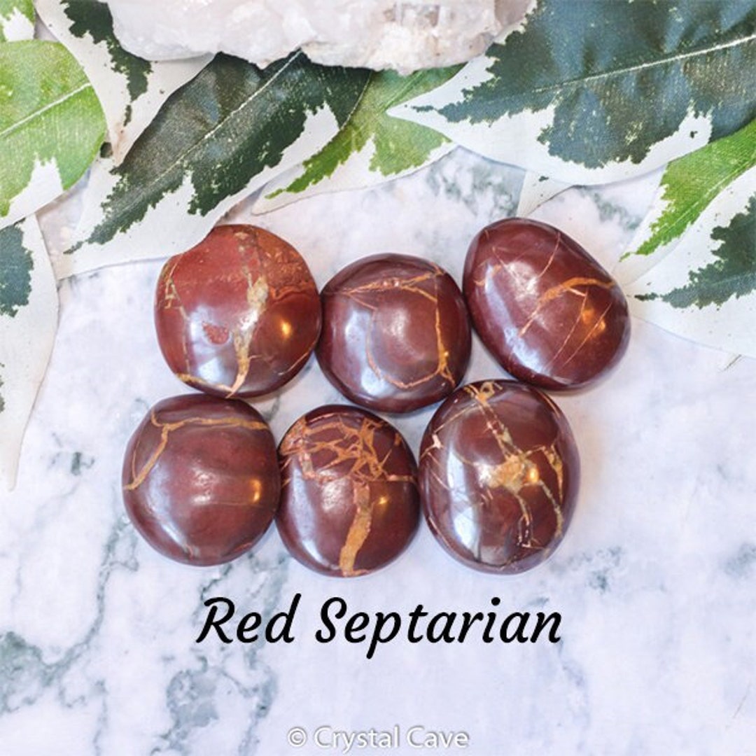 Red Septarian Crystal Tumbled Stone Polished Gemstone / Life Force ...