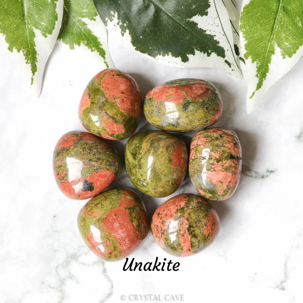 Unakite Crystal - Tumbled Stone Polished Gemstone / Insight Against Bad ...