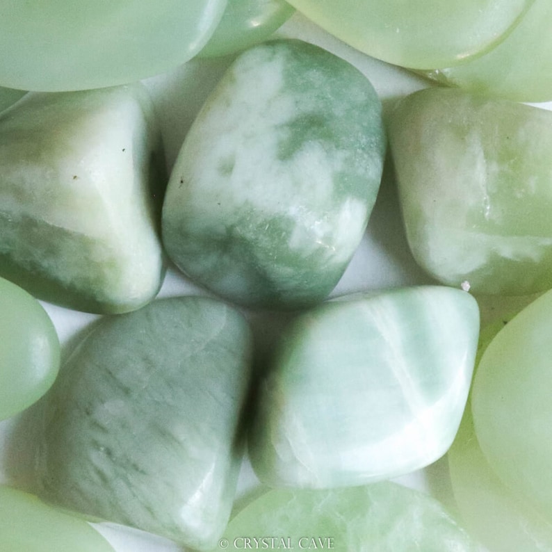 New Jade Crystal - Tumbled Stone Polished Gemstone / Cleansing ...