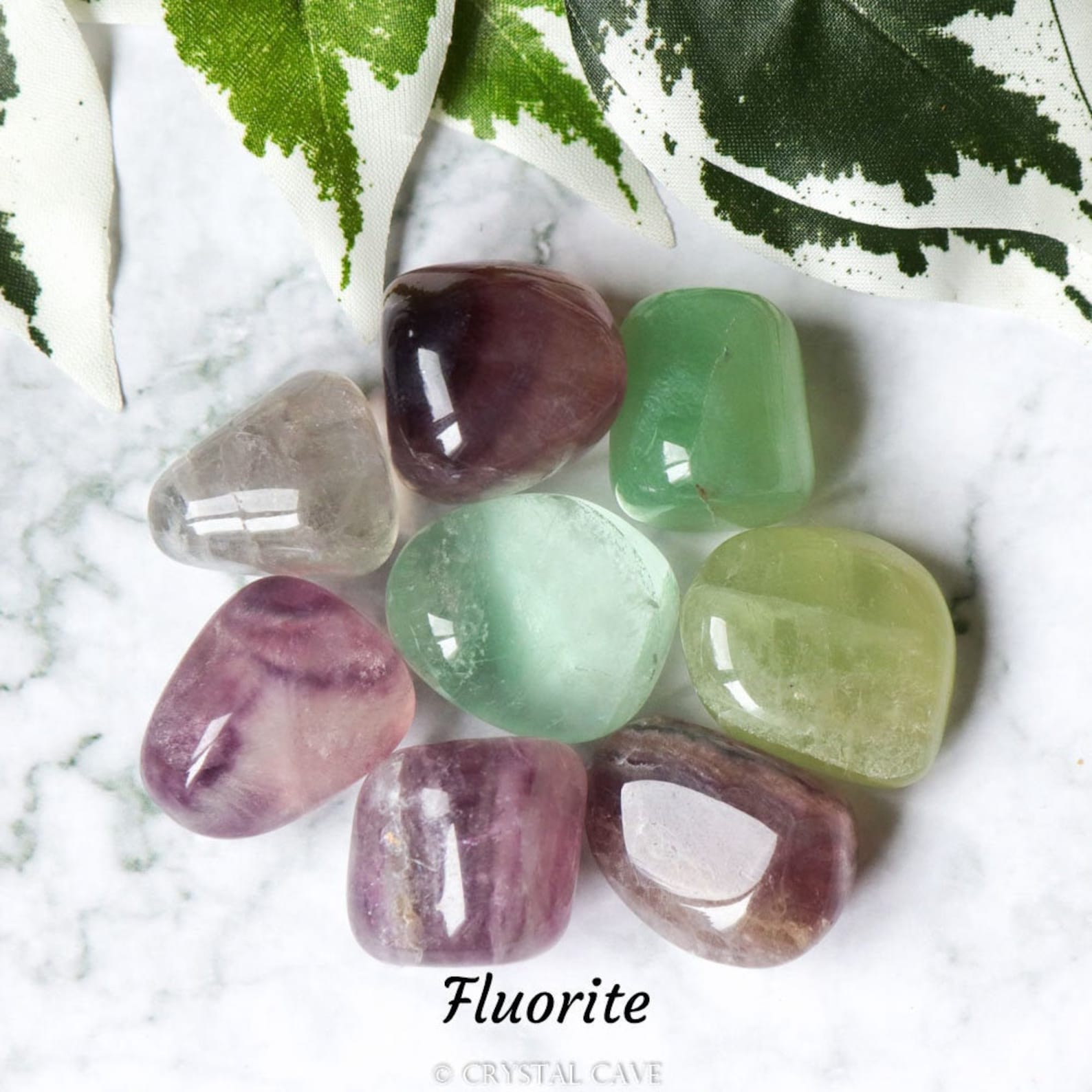 Fluorite Crystal - Tumbled Stone - Polished Stone - Gemstone / for ...