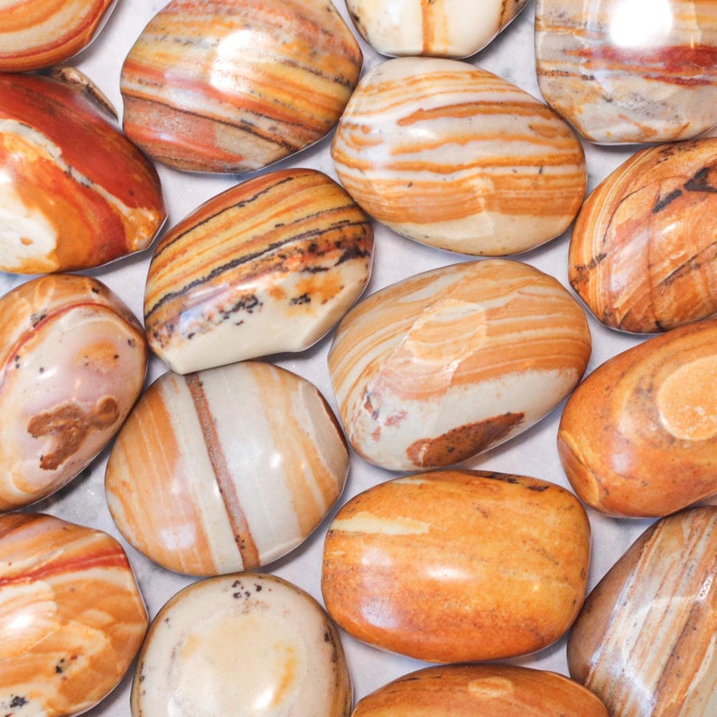 Banded Rhyolite Crystal Tumbled Stone Polished Gemstone / Earth Nature ...