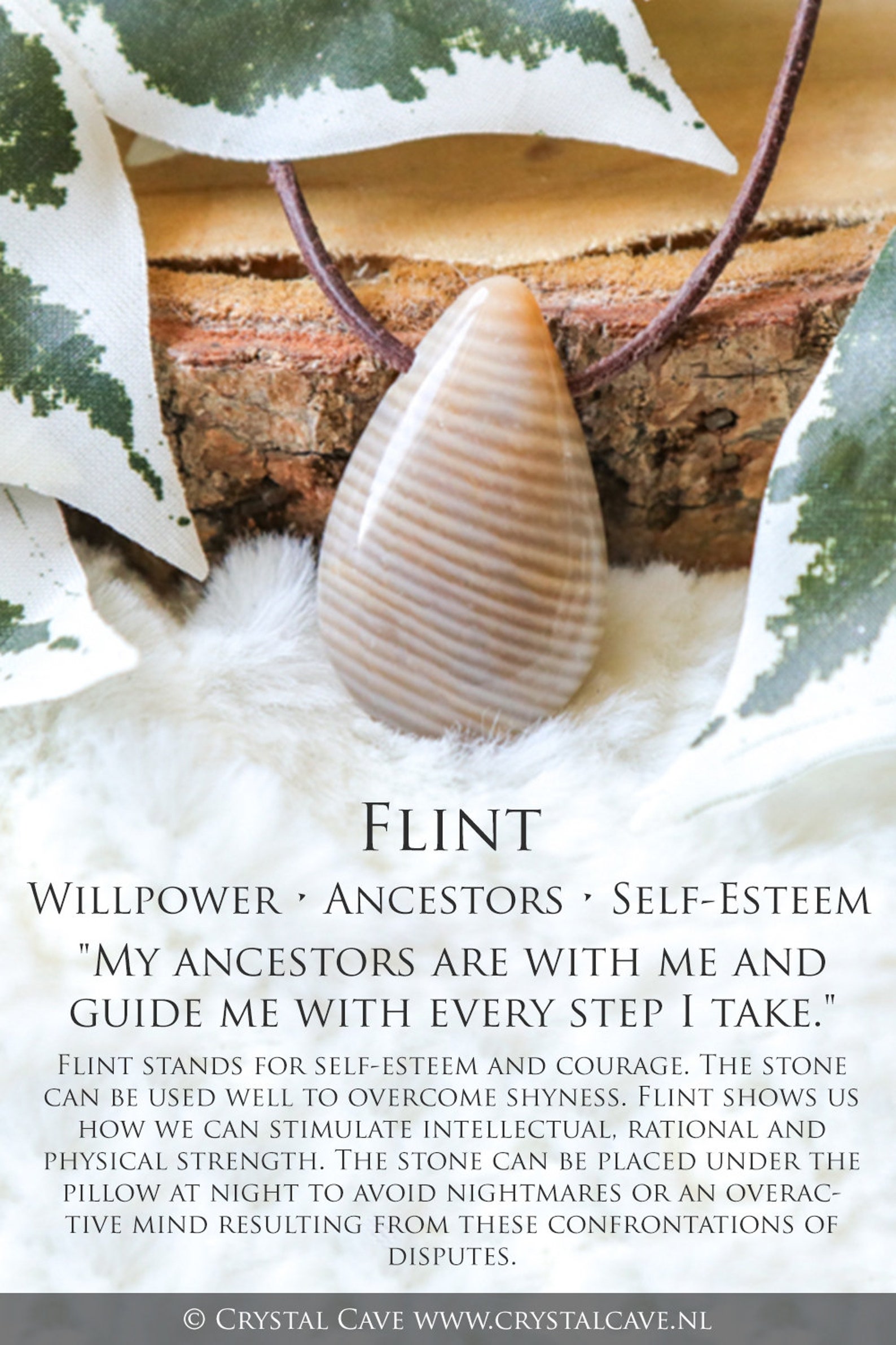 Banded Flint Firestone Polished Necklace Pendant - Drilled Stone ...