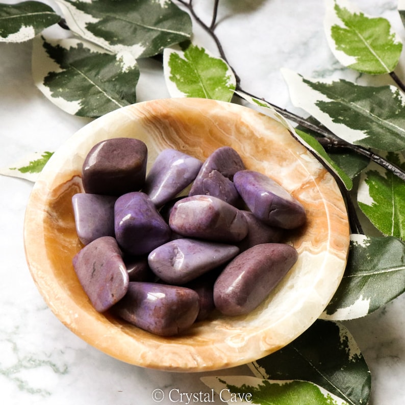 Lavender Jade Crystal Tumbled Stone Polished Stone - Etsy