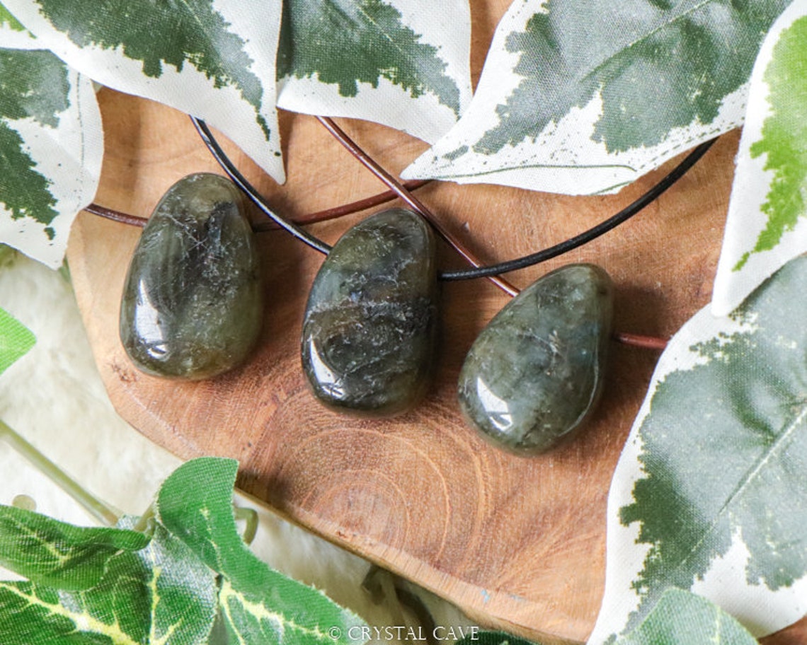 Galaxyite Polished Necklace Pendant - Drilled Stone Jewelery - Oval ...
