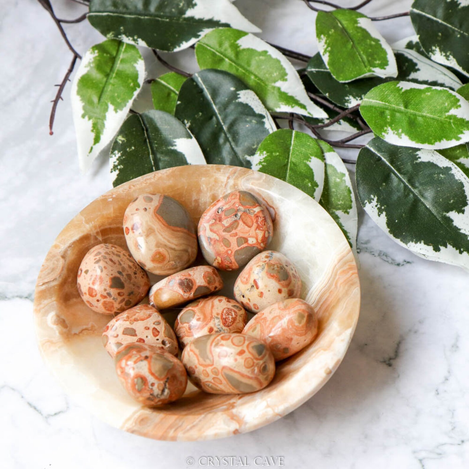 Leopardite Jasper Crystal Tumbled Stone Polished Stone - Etsy