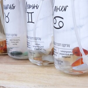 Zodiac Room Spray - Room Perfume With Gemstones / Crystal Water ...