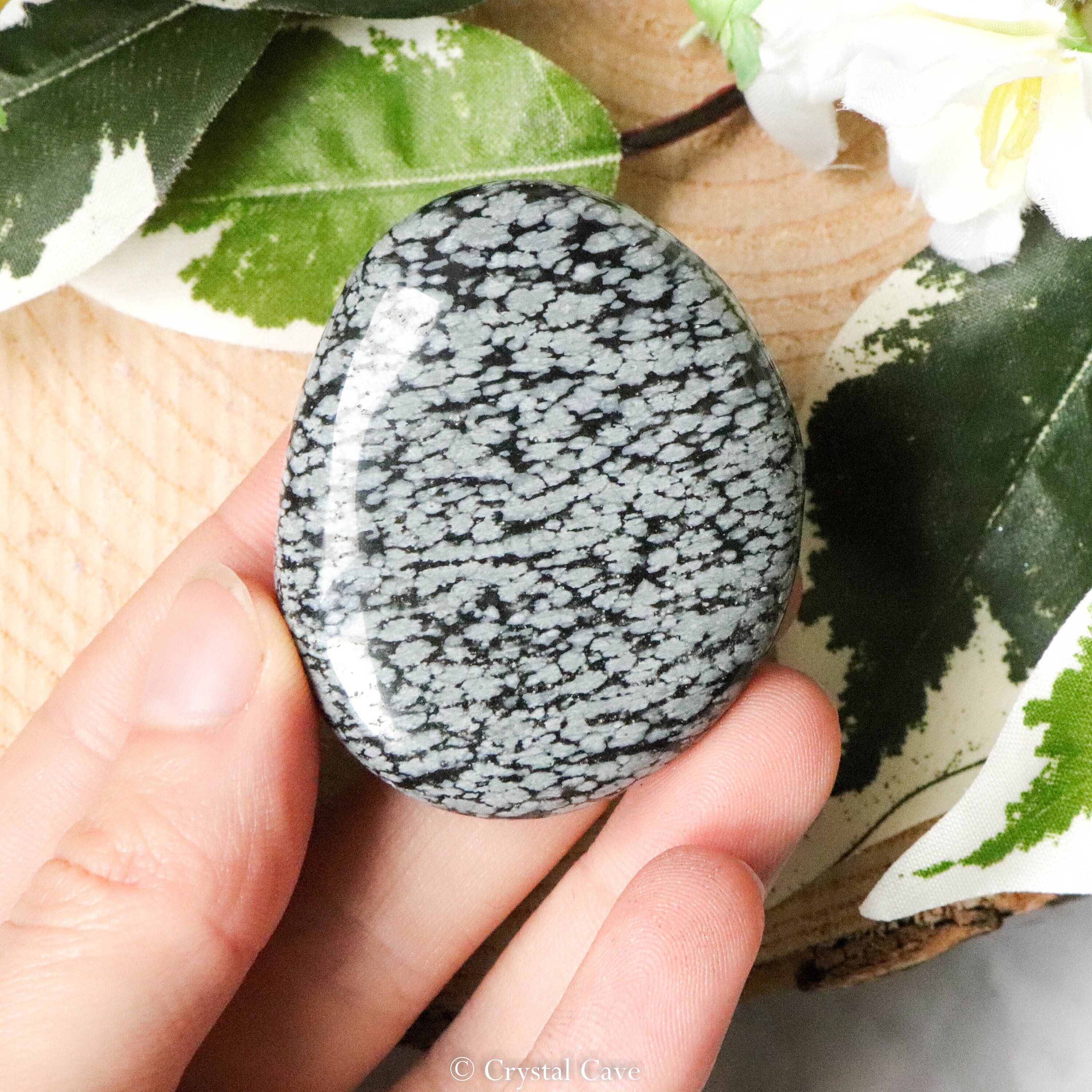 Snowflake Obsidian Pocket Stone Palm Stone Hand Stone - Etsy