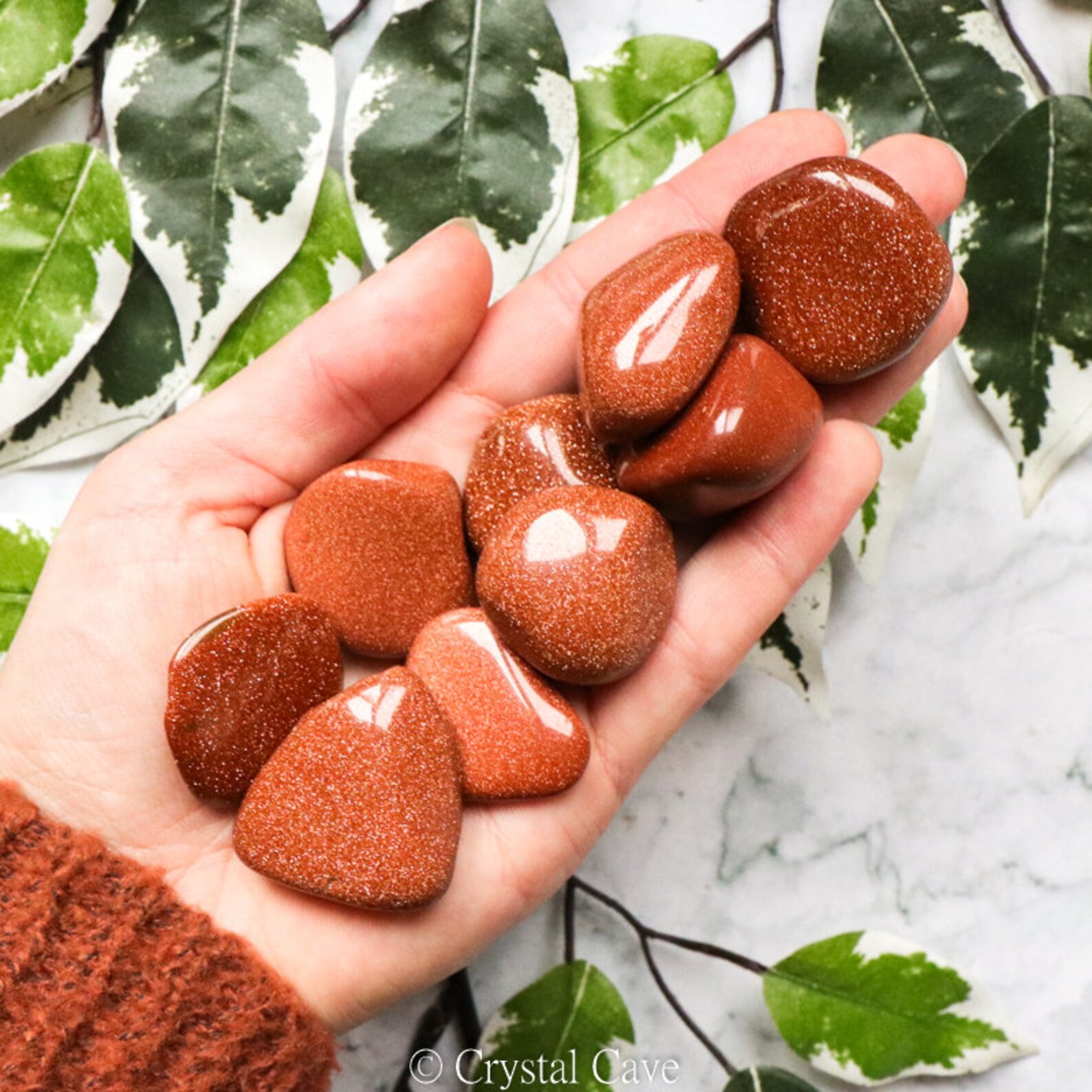 Goldstone Crystal Tumbled Stone Polished Stone Gemstone - Etsy