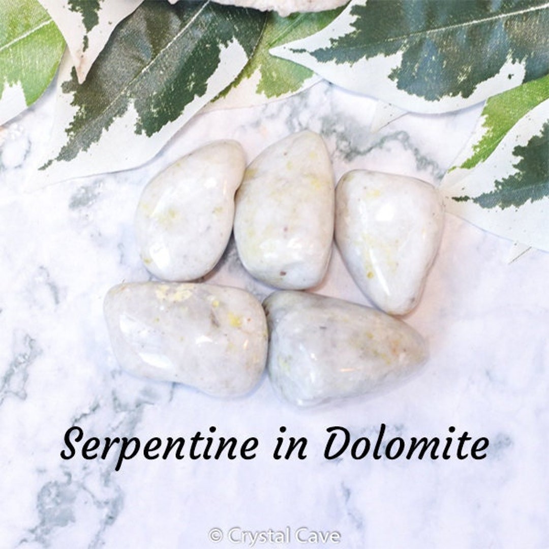Serpentine Dolomite Crystal Peru - Tumbled Stone Polished Gemstone ...