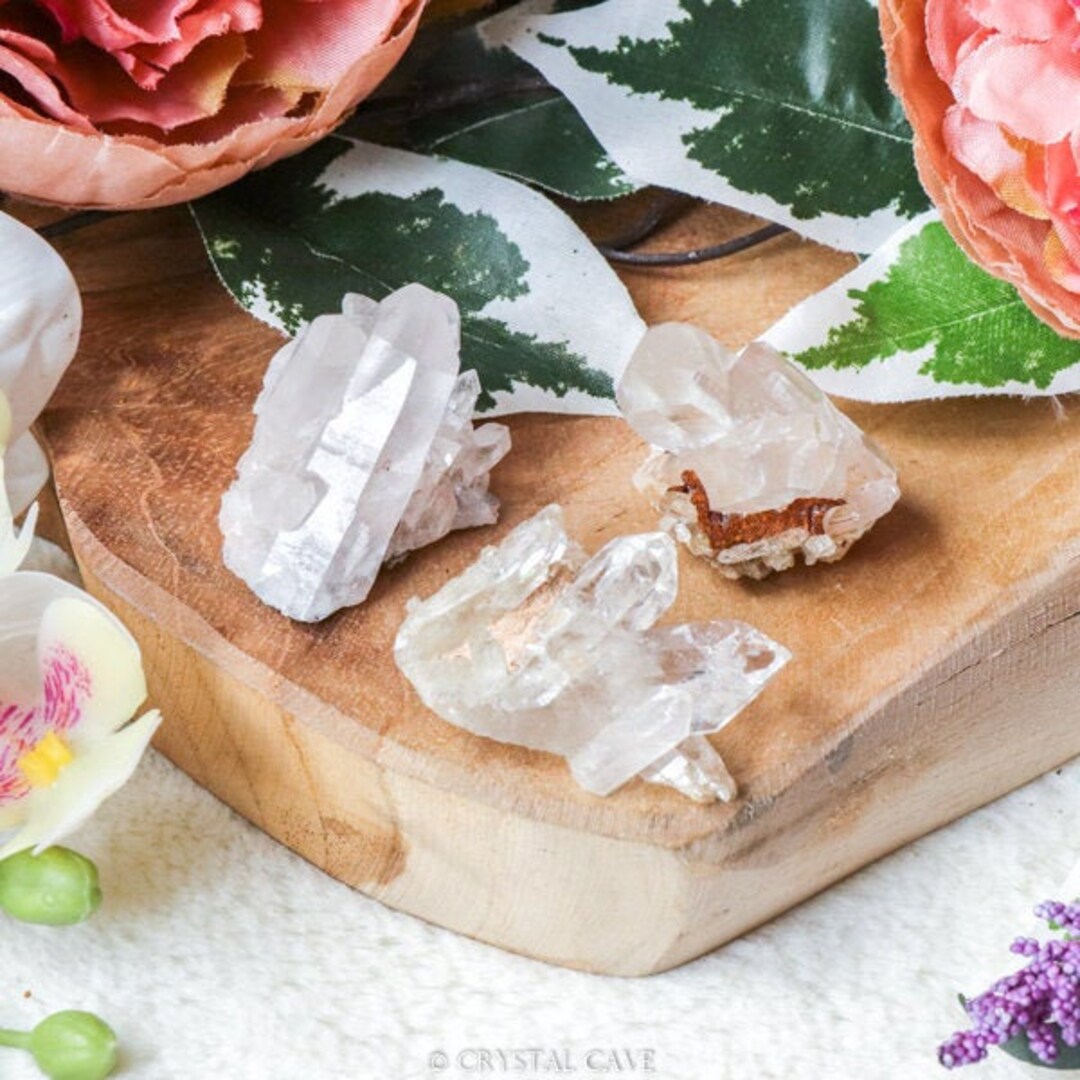 Raw Rock Crystal Cluster / Rough Natural Stone Lump / Crystal ...