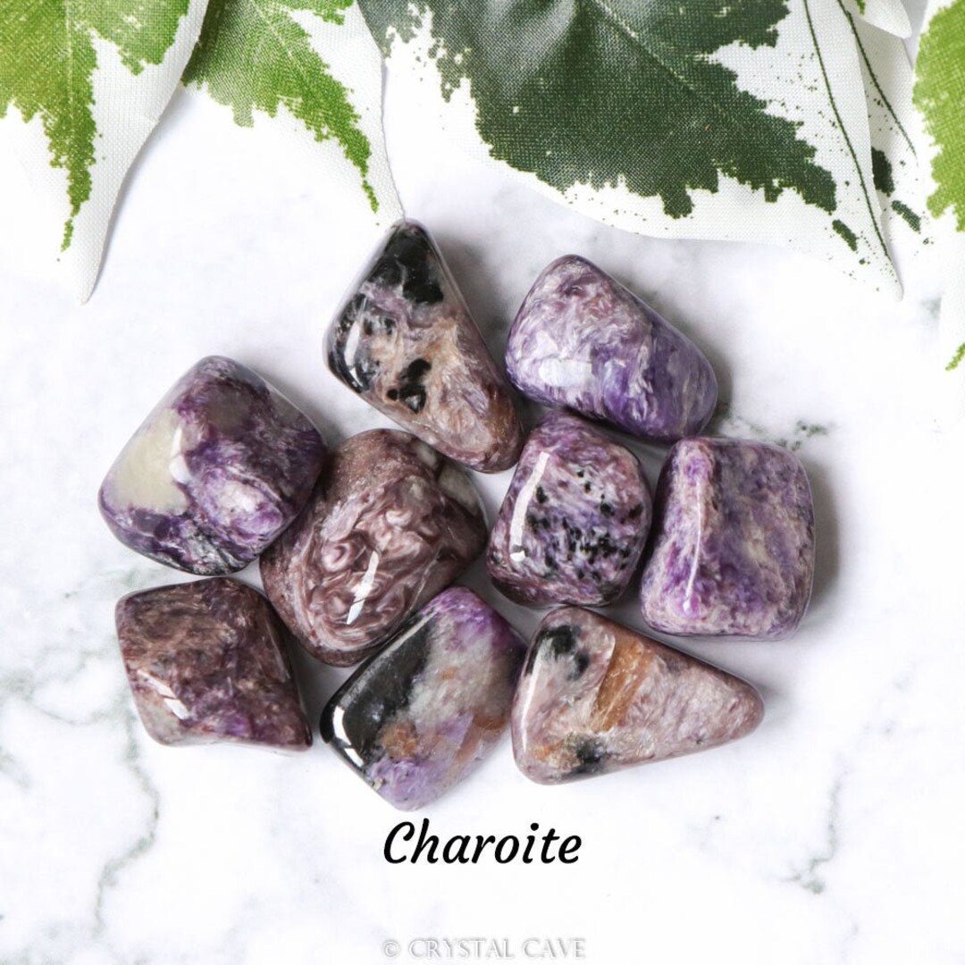 Charoite Crystal - Tumbled Stone Polished Gemstone / Transformation Spiritual Growth Divine ...