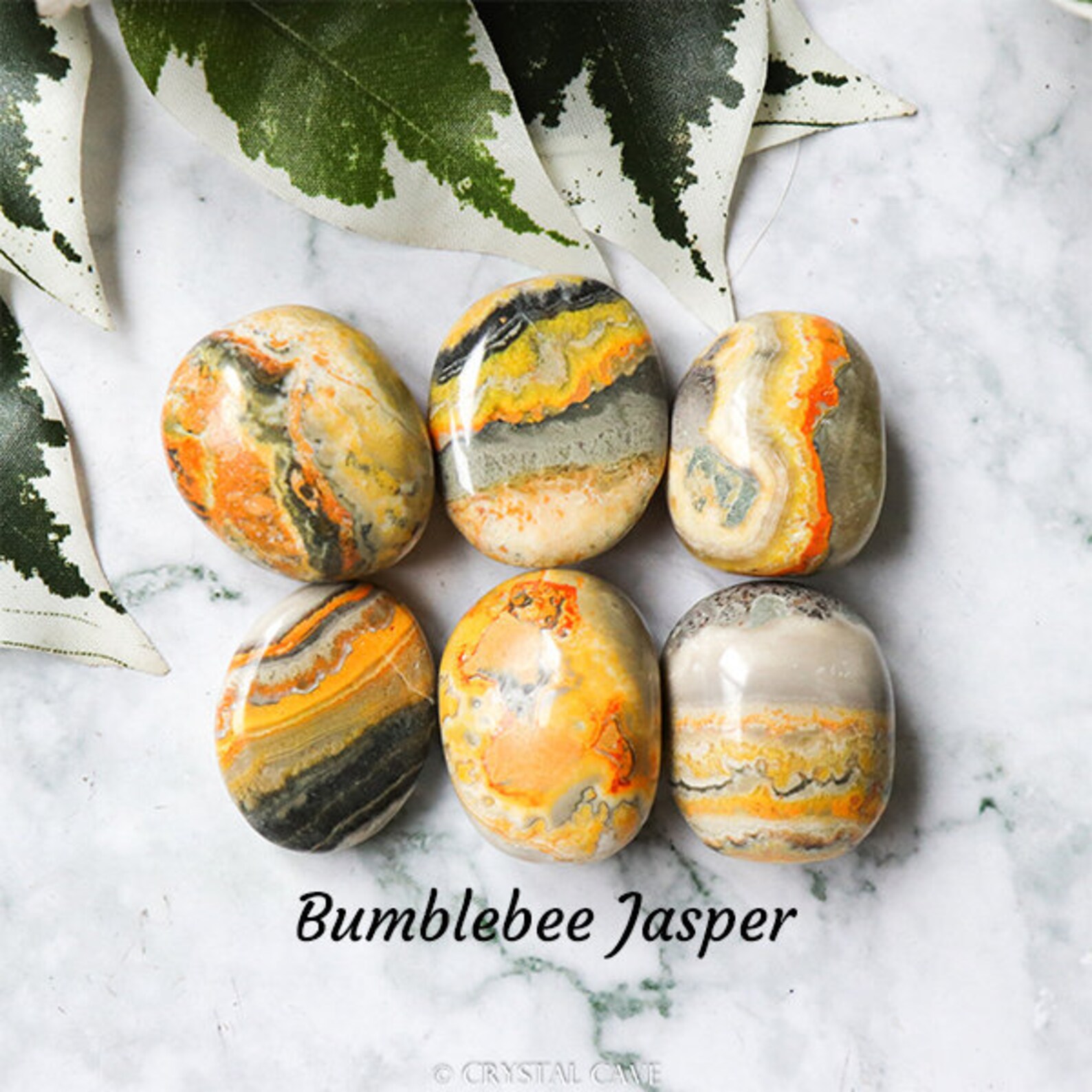 Bumblebee Jasper Crystal Tumbled Stone Polished Stone - Etsy