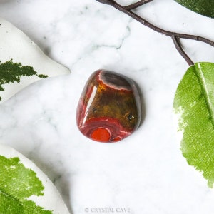 Poppy Jasper Crystal - Tumbled Stone - Polished Stone - Gemstone / Joy ...