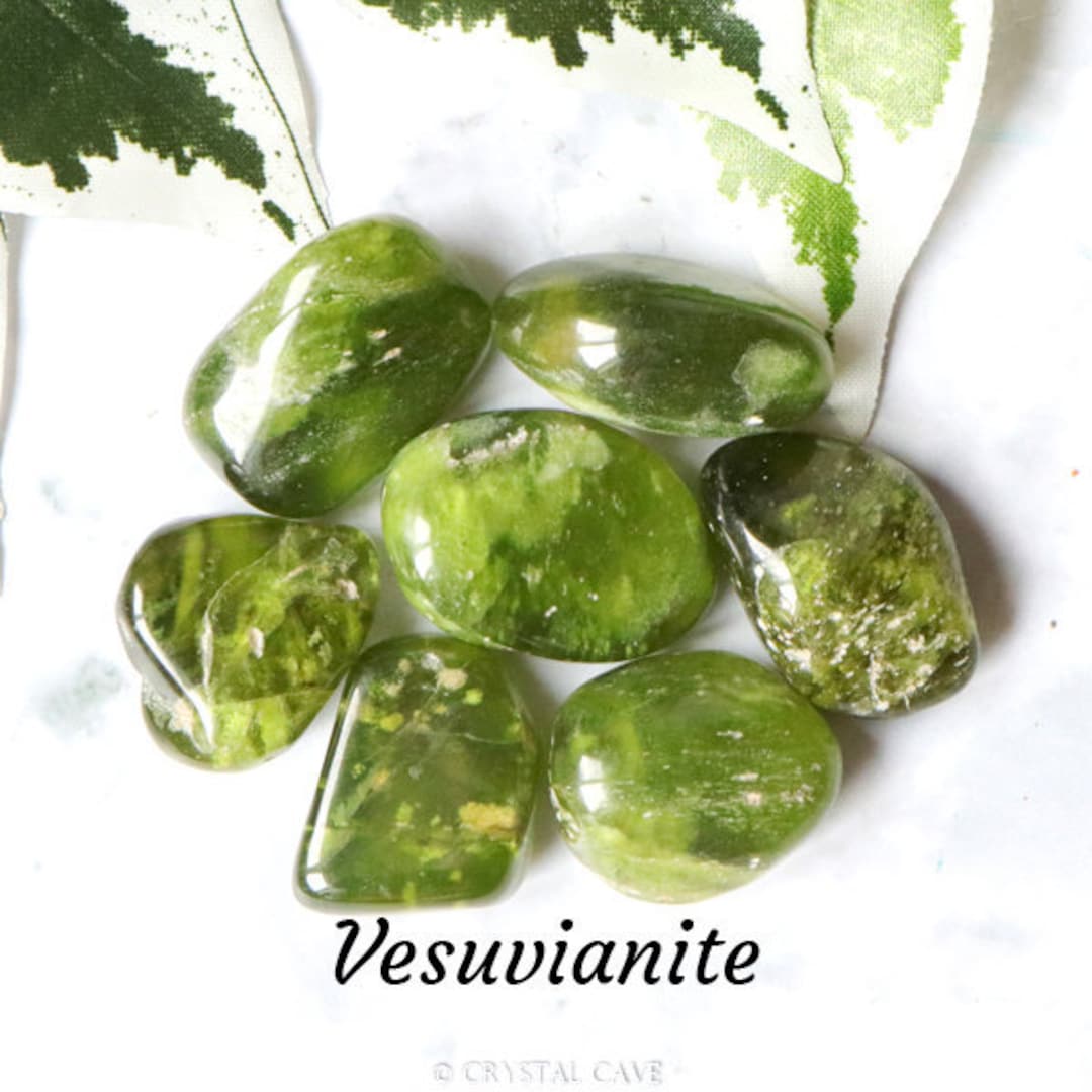 Vesuvianite Idocrase Crystal - Tumbled Stone - Polished Stone ...