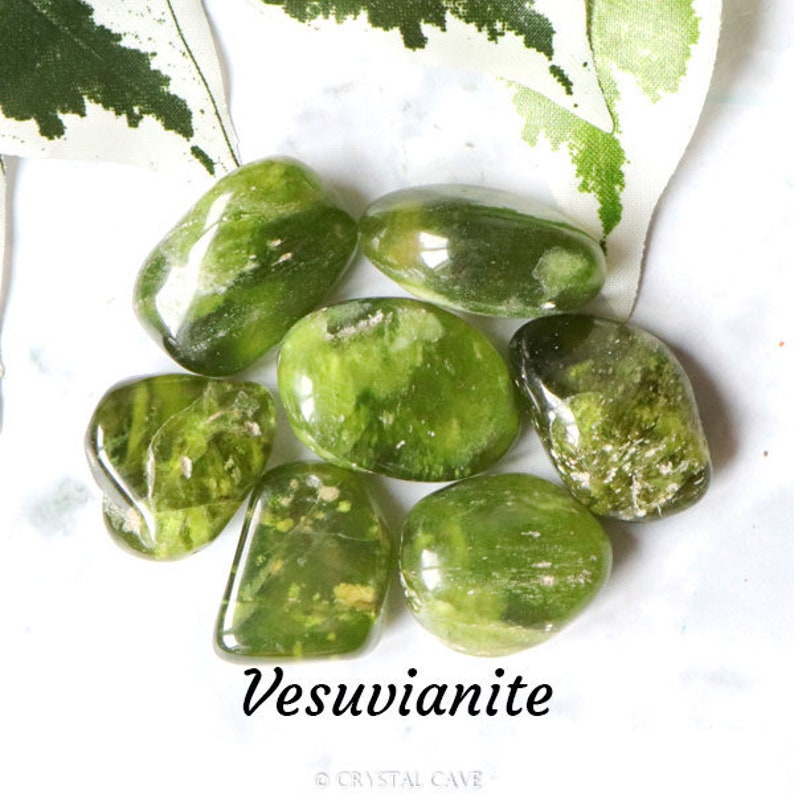Vesuvianite Idocrase Crystal Tumbled Stone Polished Stone | Etsy