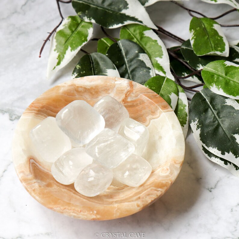 Optical Calcite Crystal Tumbled Stone Polished Stone - Etsy