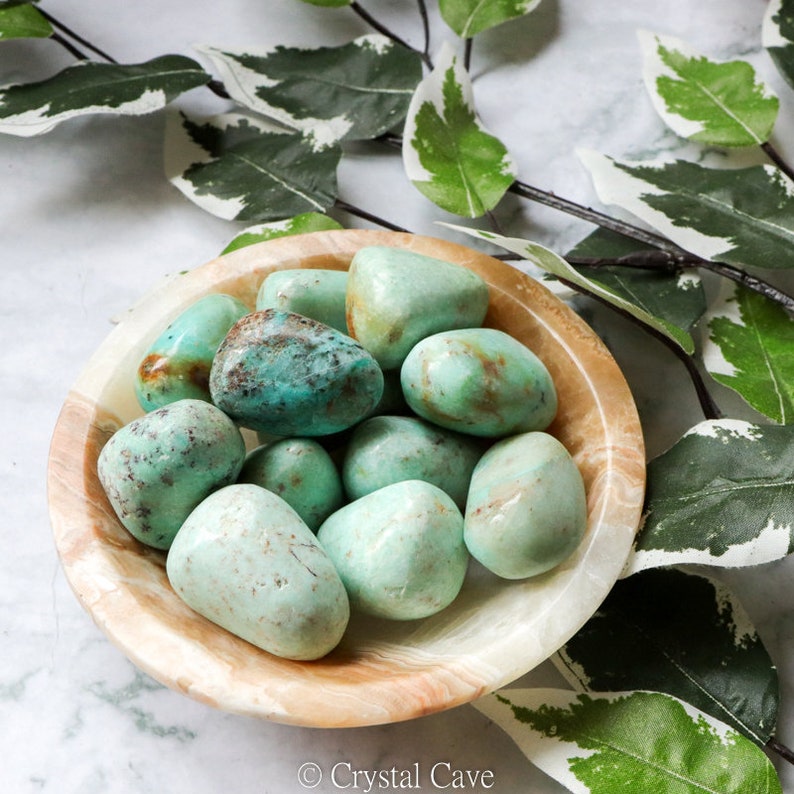Variscite Crystal Tumbled Stone Polished Stone Gemstone | Etsy