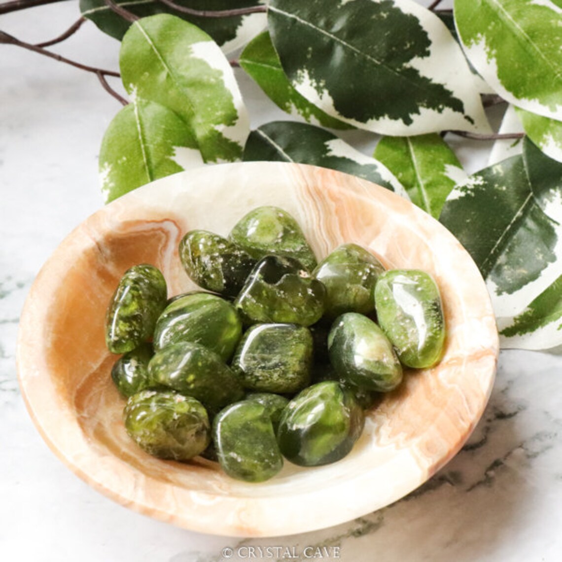 Vesuvianite Idocrase Crystal - Tumbled Stone - Polished Stone ...