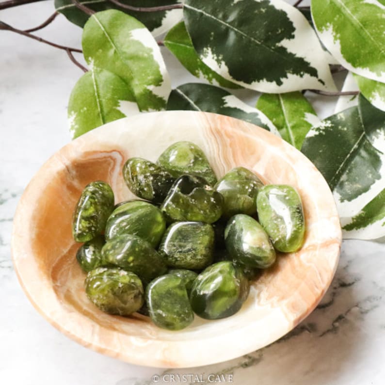 Vesuvianite Idocrase Crystal Tumbled Stone Polished Stone | Etsy