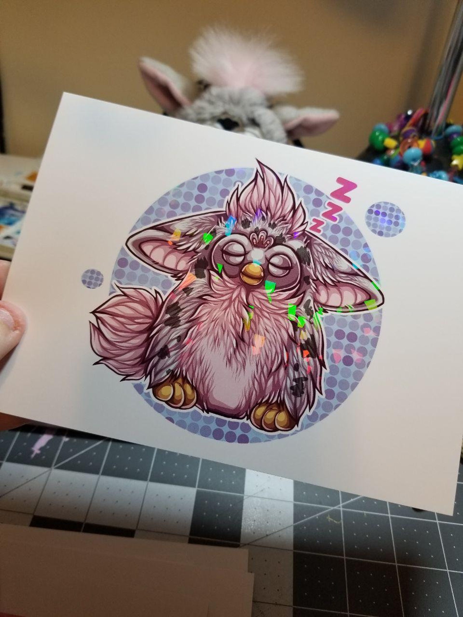 Furby 5x7 Holographic Art Prints - Etsy Sweden