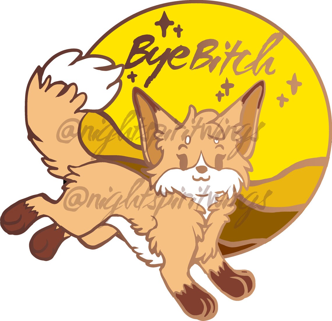 SECONDS* Adorably Rude Fox Hard Enamel Pin - Etsy