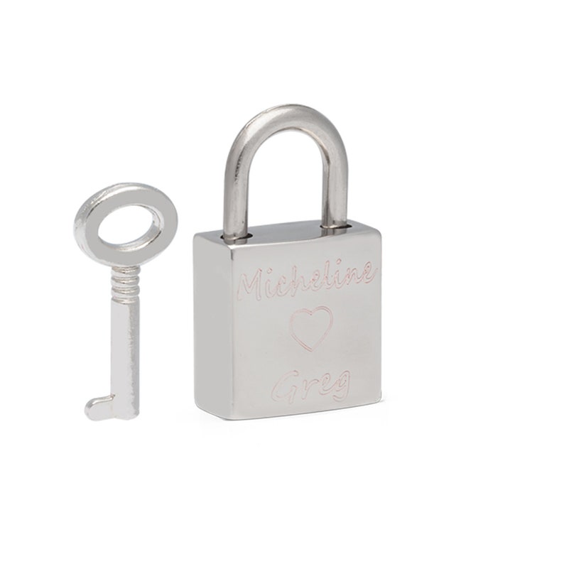 Personalised, Engraved Love Heart Padlock | Love Locks, Couples Gifts ...