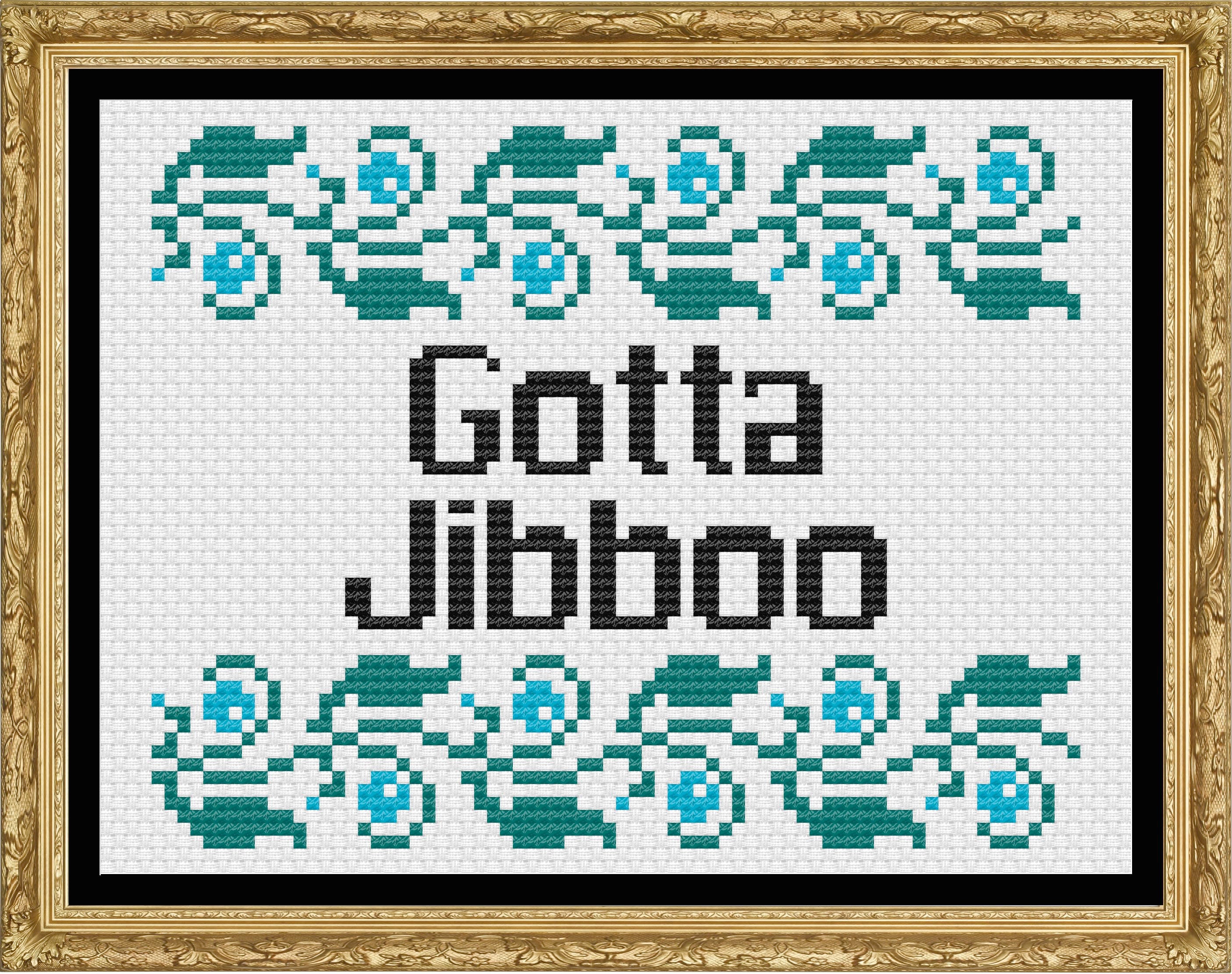 Gotta Jibboo Cross-stitch Pattern - Etsy