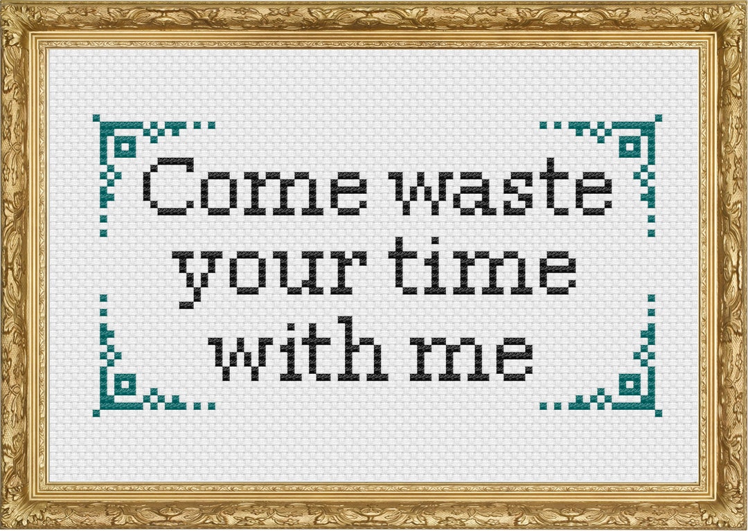 Waste--phish Cross-stitch Pattern - Etsy