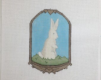 Rabbit Needlepoint Canvas - Etsy