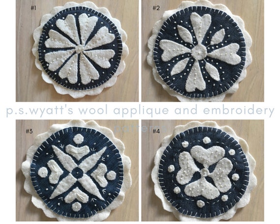 DIGITAL PATTERN PDF All 4 Wool Appliqué and Embroidery Heart - Etsy