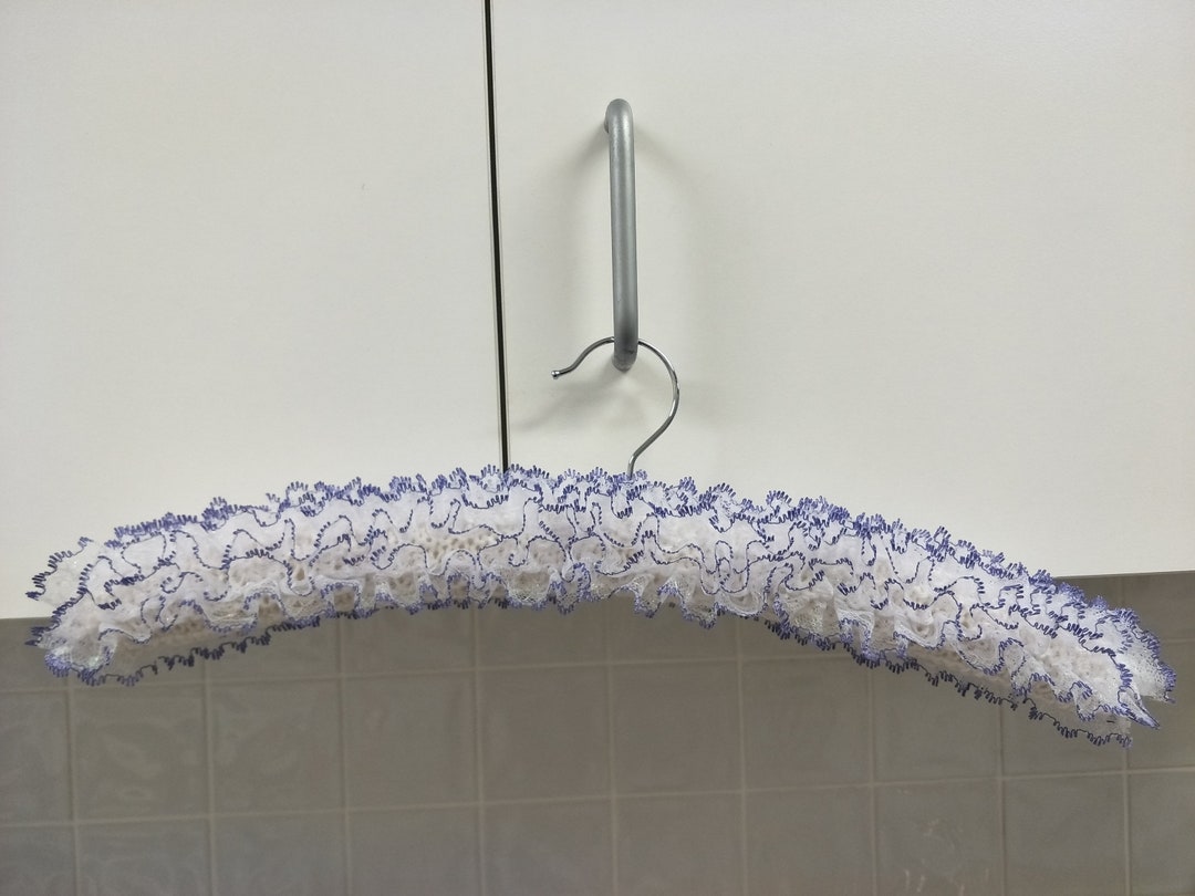 Handmade Knitted Lace Hanger/padded Hanger/bridal Hanger/bridesmaid ...