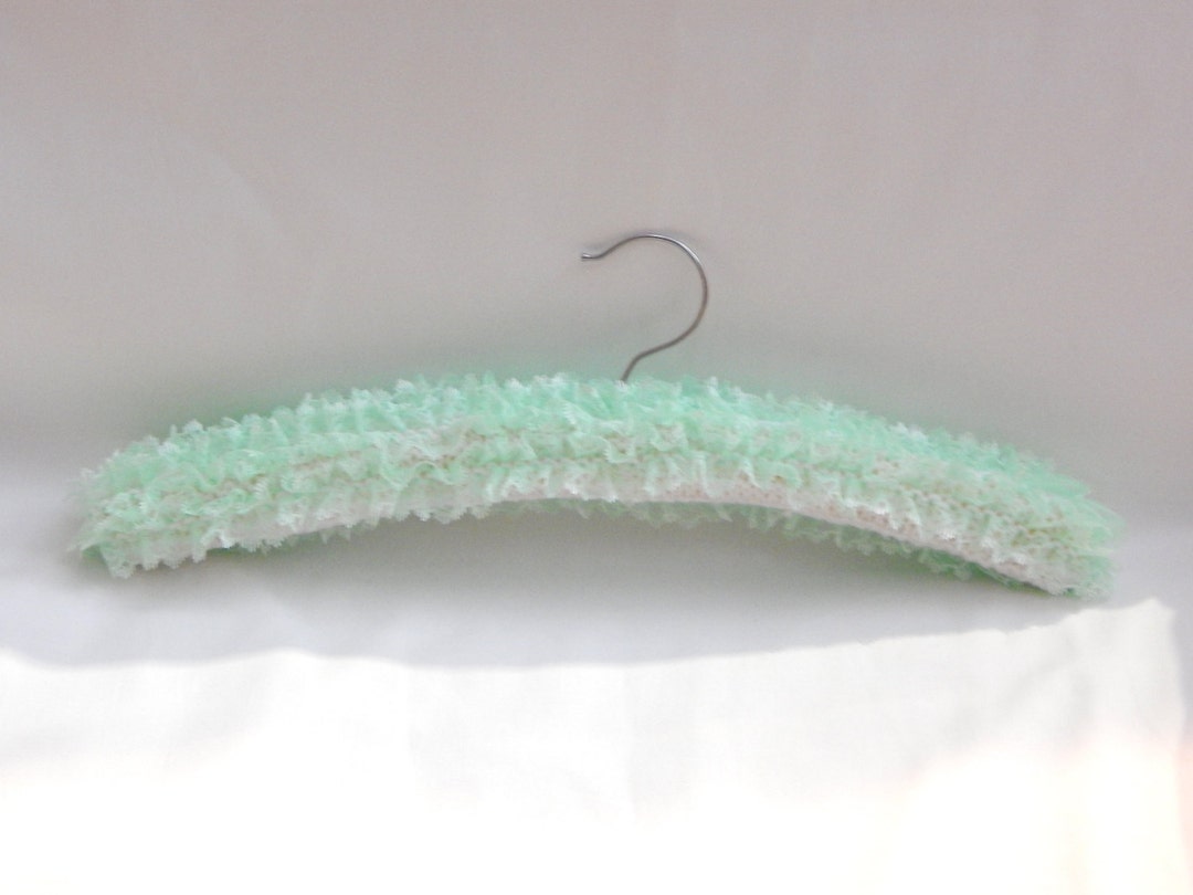 Handmade Knitted Lace Hanger/padded Hanger/bridal Hanger/bridesmaid ...