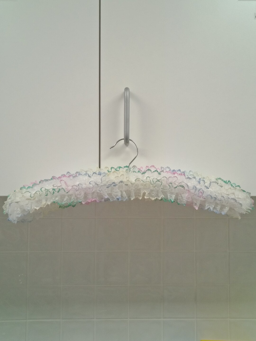 Handmade Knitted Lace Hanger/padded Hanger/bridal Hanger/bridesmaid ...