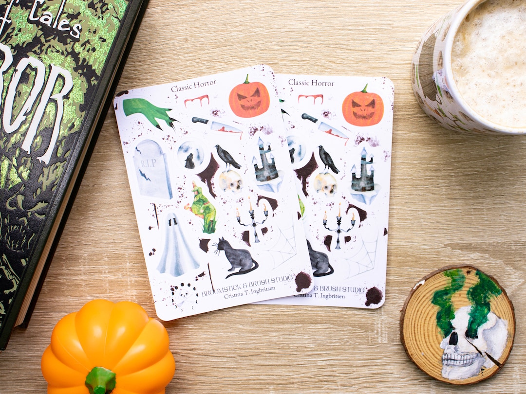 Classic Horror Sticker Sheet - Etsy Australia