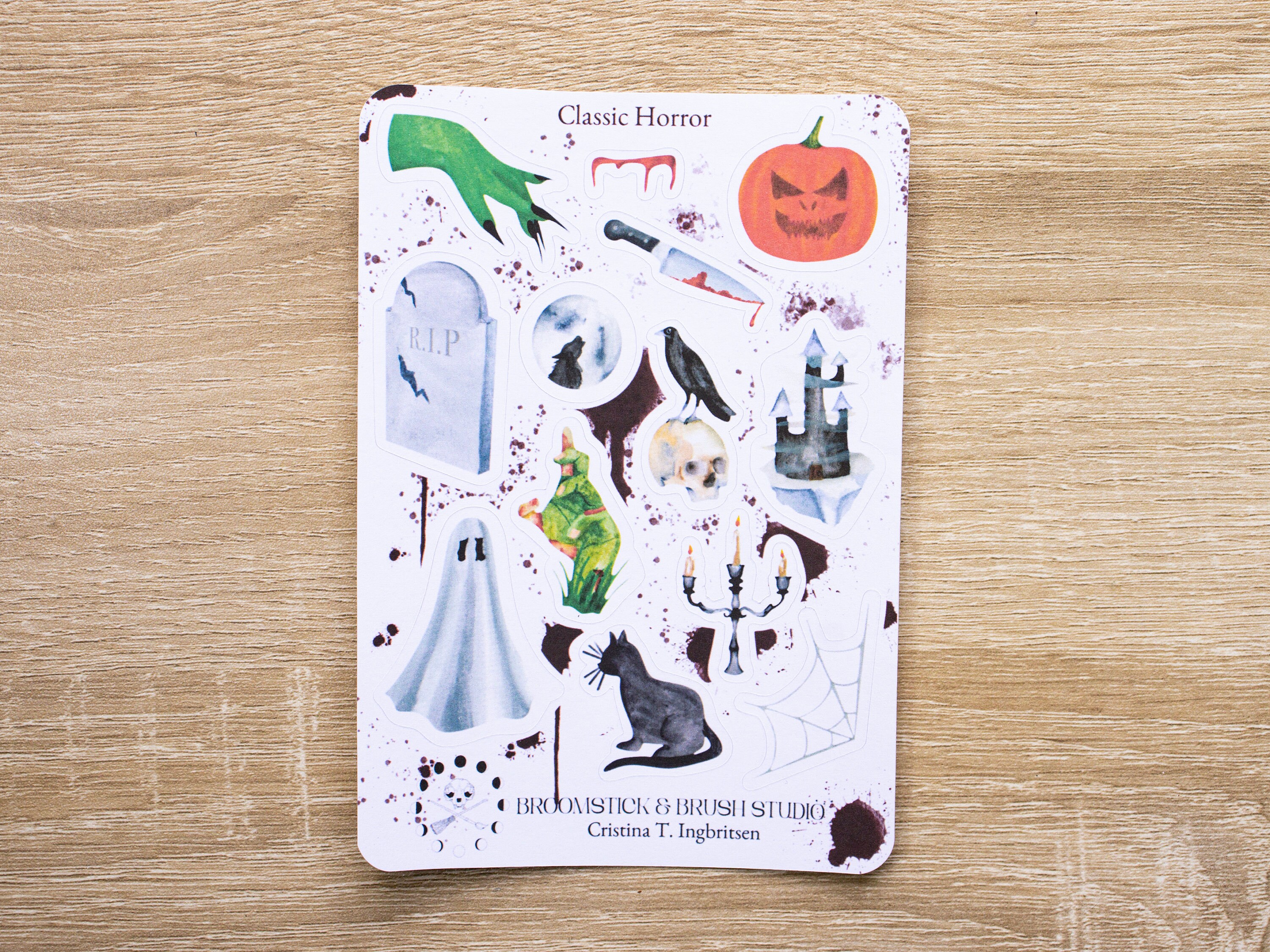 Classic Horror Sticker Sheet - Etsy Australia