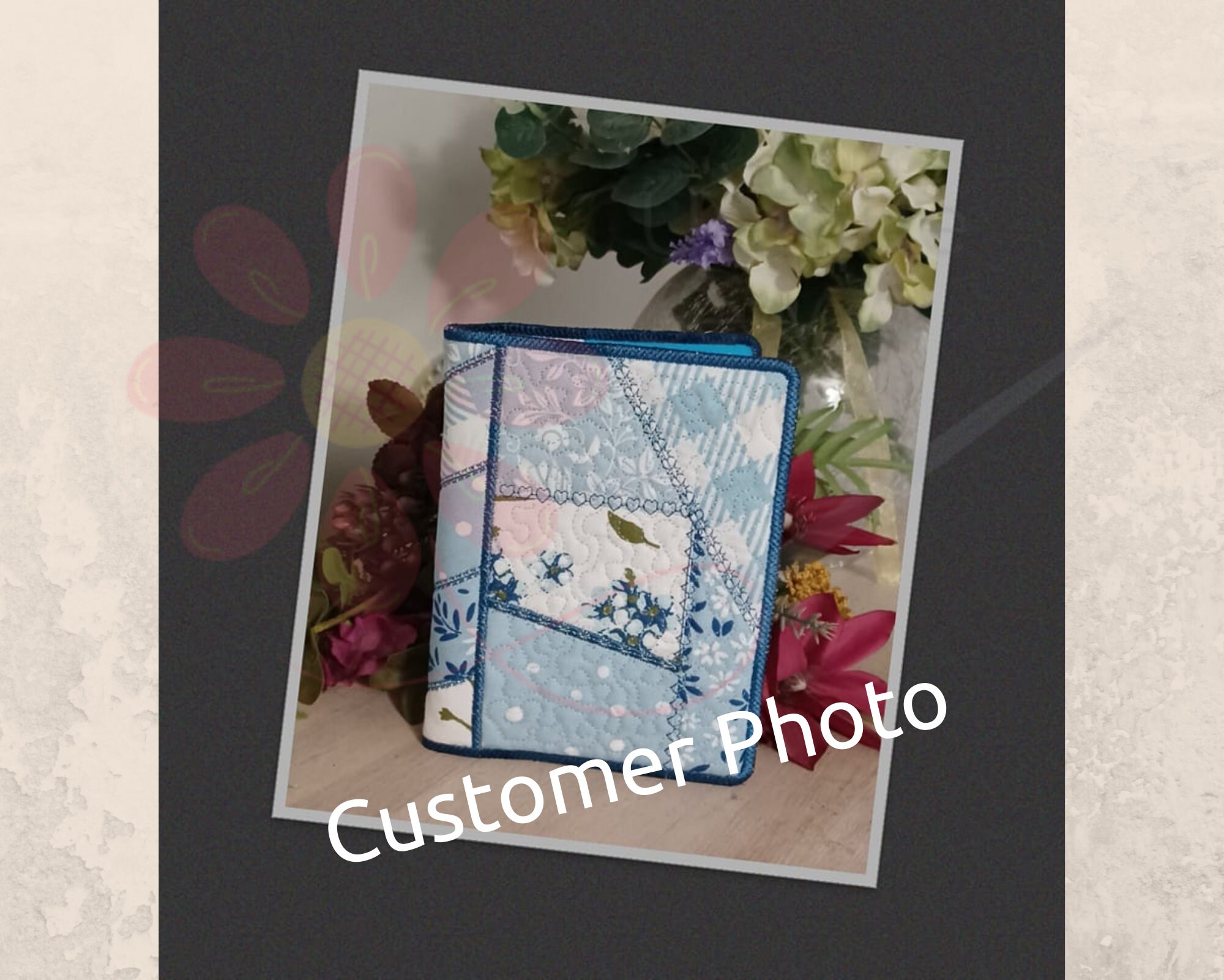 Notebook Cover A6 ITH Machine Embroidery Notebook Cover | Etsy