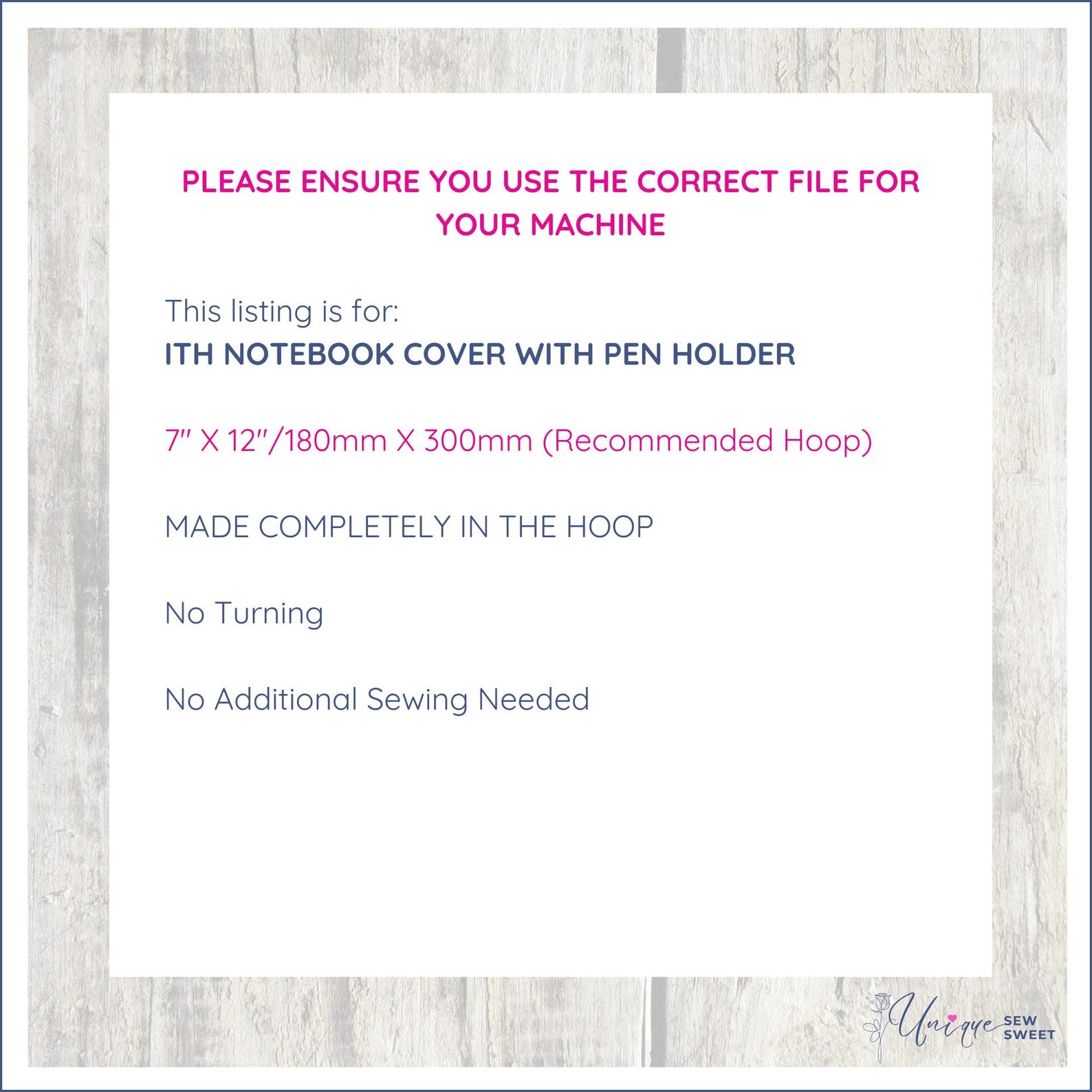 ITH Notebook Cover A6, Machine Embroidery, Notebook Cover, Embroidery ...