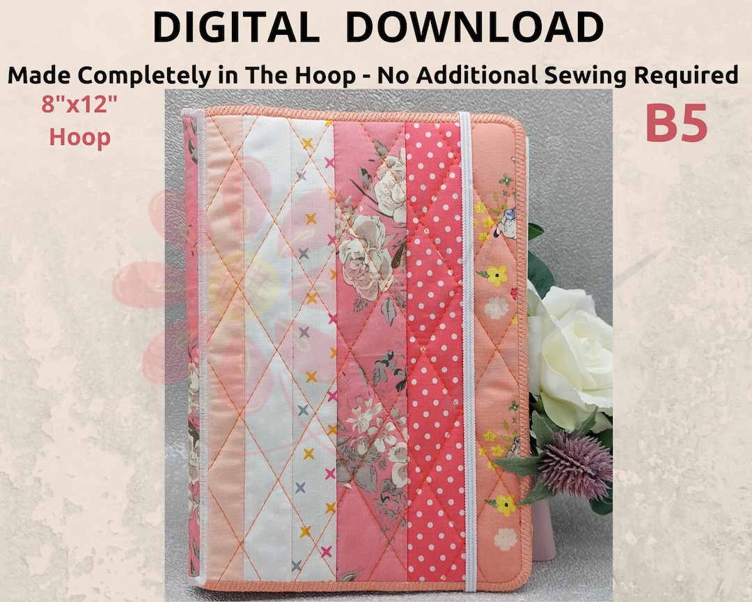 ITH Composition Size Notebook Cover, Machine Embroidery File, 8x12 ...